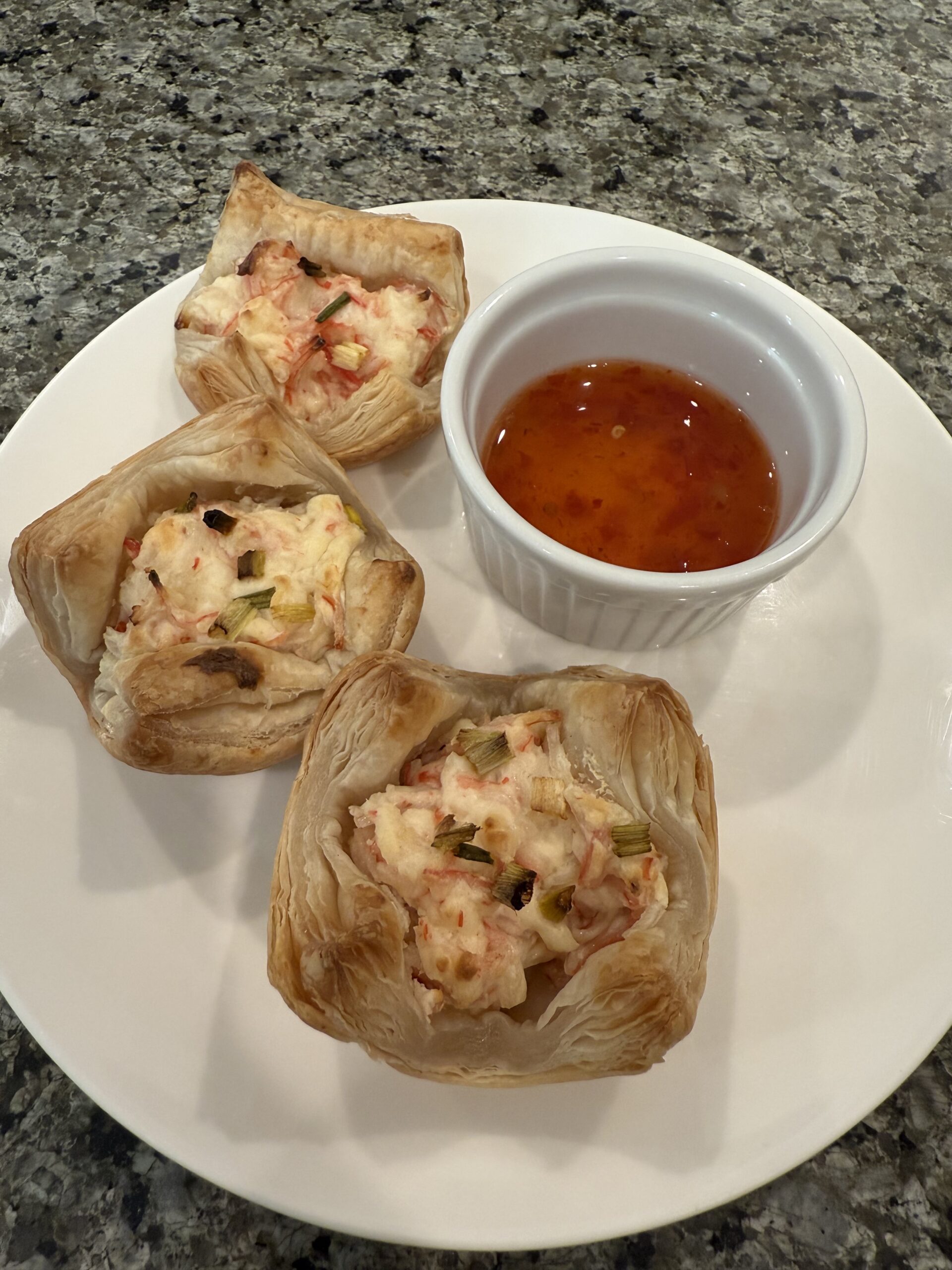 Simple Crab Rangoon Puffs - Current a Fare